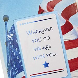 Hallmark Military Deployment Card (Wherever You Go Removable Keepsake Card)