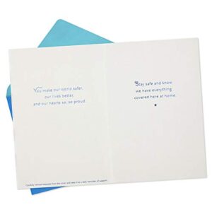 Hallmark Military Deployment Card (Wherever You Go Removable Keepsake Card)