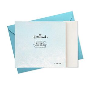 Hallmark Paper Wonder Paper Craft Baby Shower Card for Baby Boy (Stork) - 499RZW1027,4-x-5.5-inch