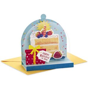 hallmark paper wonder displayable pop up birthday card (birthday cake)