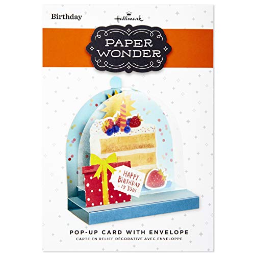 Hallmark Paper Wonder Displayable Pop Up Birthday Card (Birthday Cake)