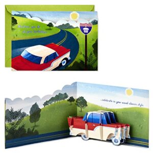 Hallmark Paper Wonder Displayable Pop Up Birthday Card (Classic Car)