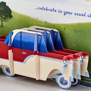 Hallmark Paper Wonder Displayable Pop Up Birthday Card (Classic Car)