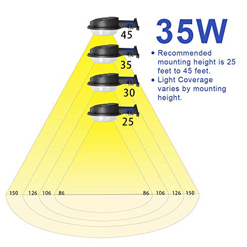 BBMI LED Barn Light, Dusk to Dawn Yard Light with Photocell, 35Watts, 5000K 5000lm Daylight, Outdoor Security Light for Area Lighting, DLC & ETL Listed