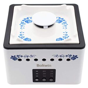 boltwin portable hepa filter air purifier 3 in 1 with 8000mah battery for smokers, second hand smoke, pets, pm 2.5 purification