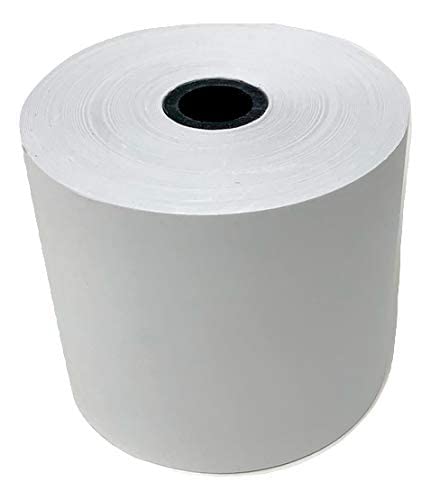 Monroe Systems for Business 15 Pound Bond Paper Rolls, Single Ply, 2 1/4" x150' for Cash Registers, Printing Calculators, Adding Machines and more! (12-Pack)