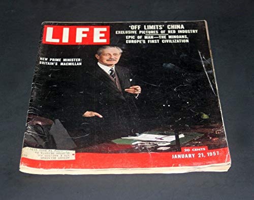 LIFE MAGAZINE JANUARY 21 1957 BRITISH PRIME MINISTER MACMILLAN