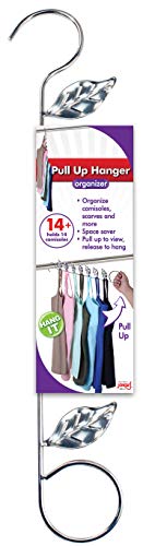 Jokari Multi Hook Hanger, Best for Space Saving Multi Use Clothes Organizer, See Clothing at a Glance with Pull Up Design, Save Room in Your Closet