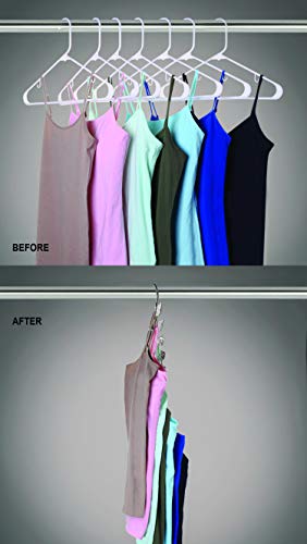 Jokari Multi Hook Hanger, Best for Space Saving Multi Use Clothes Organizer, See Clothing at a Glance with Pull Up Design, Save Room in Your Closet