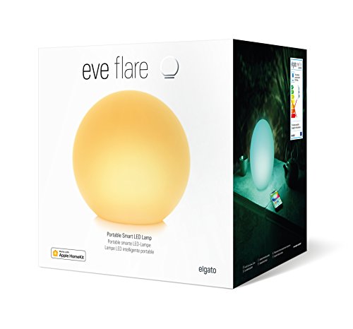 Eve Flare - Apple HomeKit Smart Home Portable LED Lamp, IP65 Water Resistant, Wireless Charging