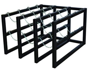 justrite 35140 cylinder barricade rack, 3x4