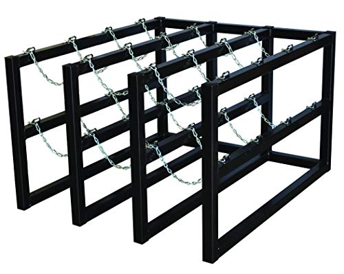 Justrite 35140 Cylinder Barricade Rack, 3x4