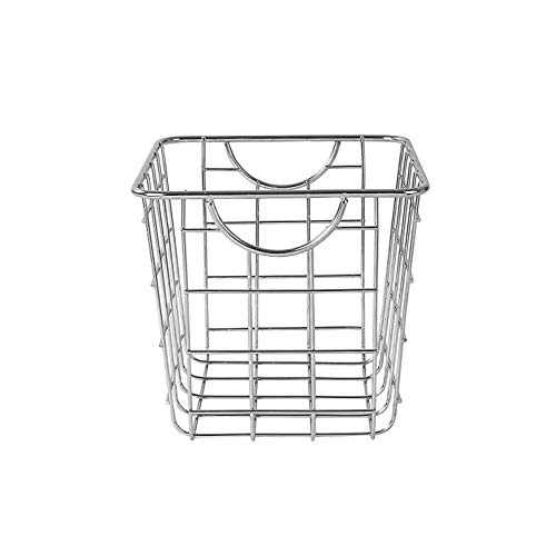 Spectrum Diversified Wire Pet, Toy, Office, Dorm Storage Bin Organizer, Basket, Mini, Pack of 6, Industrial Gray