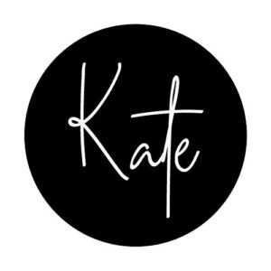 Kate Name White on Black - Kate PopSockets PopGrip: Swappable Grip for Phones & Tablets