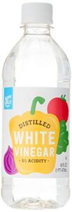 amazon brand - happy belly white distilled vinegar, kosher, 16 fl oz (packaging may vary)