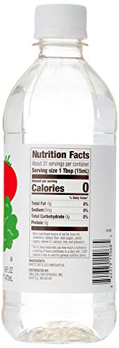 Amazon Brand - Happy Belly White Distilled Vinegar, Kosher, 16 Fl Oz (Packaging May Vary)