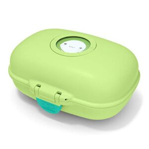 monbento - snack box mb gram apple - snack box for boys & girls - ideal for lunches or snacks - bpa free - food grade safe - green