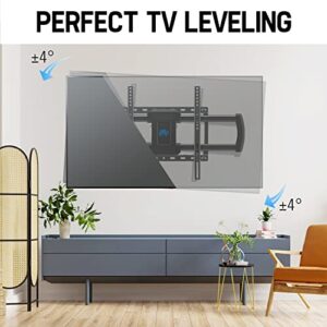 Mounting Dream TV Mount for Most 42-75 inch Flat Screen TVs Up to 100 lbs, Full Motion TV Wall Mount with Swivel Articulating 6 Arms, TV Wall Mounts Fit 12'', 16” Wood Studs, Max VESA 600x400mm