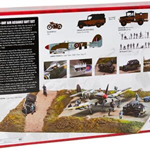 Airfix D-Day Air Assault 1:72 WWII Military Diorama Plastic Model Gift Set A50157A, Multi