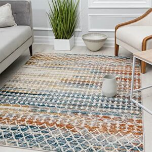 CosmoLiving Manhattan Collection Area Rug 8' x 10' Tribal Harvest