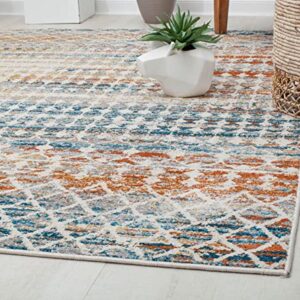 CosmoLiving Manhattan Collection Area Rug 8' x 10' Tribal Harvest