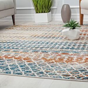 CosmoLiving Manhattan Collection Area Rug 8' x 10' Tribal Harvest