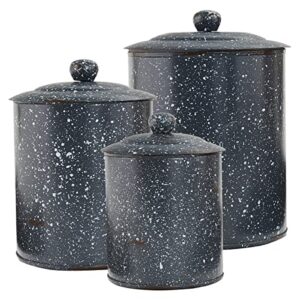 park designs granite enamelware canisters set gray