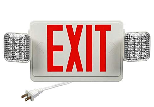 Carpenter Lighting Plug In Exit Sign Combo