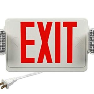 Carpenter Lighting Plug In Exit Sign Combo