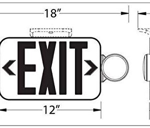 Carpenter Lighting Plug In Exit Sign Combo