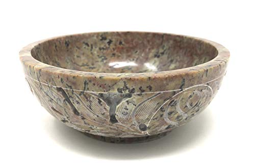 vrinda Soapstone Scrying/Smudge Bowl