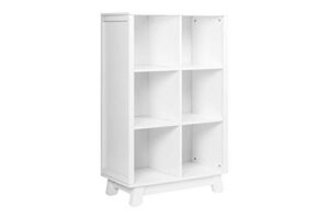 babyletto hudson cubby bookcase in white