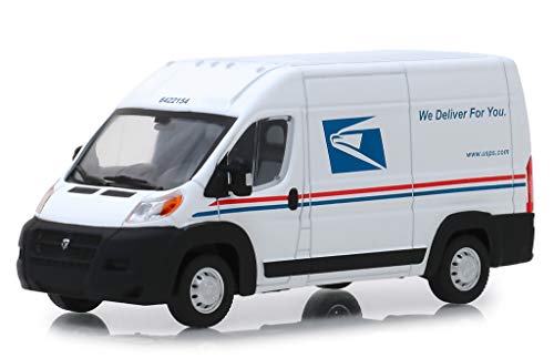 Greenlight 86154 1: 43 2018 Ram Promaster 2500 Cargo High Roof - United States Postal Service (USPS) - New Tooling, Multi