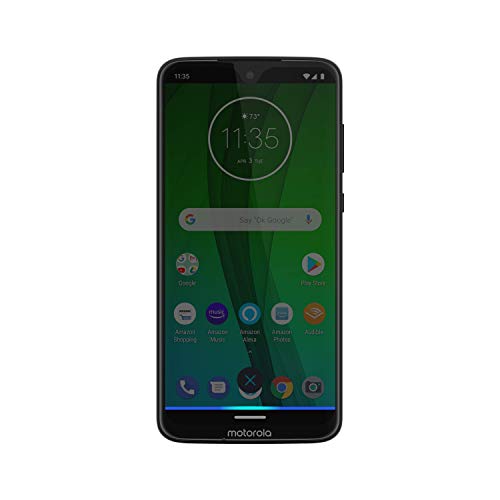 Moto G7 with Alexa Hands-Free – Unlocked – 64 GB – Ceramic Black (US Warranty) – Verizon, AT&T, T–Mobile, Sprint, Boost, Cricket, & Metro