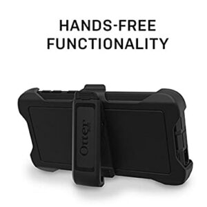 OtterBox Galaxy S10 Defender Series Case - BLACK, rugged & durable, with port protection, includes holster clip kickstand