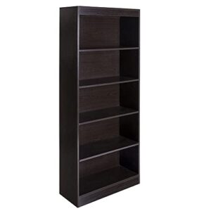 onespace essentials 5-tier bookshelf, espresso