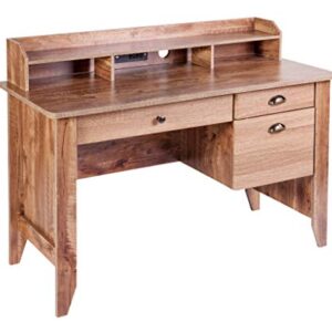 OneSpace Eleanor Executive Desk Classic Oak, 53”x58”x7”.