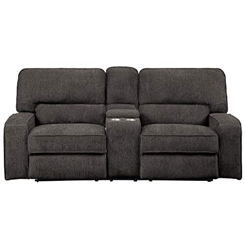 Homelegance Borneo 86" Double Reclining Loveseat (Manual), Chocolate