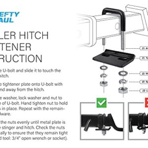 Hefty Haul Trailer Hitch Tightener for 1.25" and 2" Hitch Anti Rattle, Heavy Duty Steel, Anti Rattle Hitch Tightener 2 Inch, Trailer Hitch Accessories, Hitch Clamp, Tow Hitch Stabilizer, 1 Pack