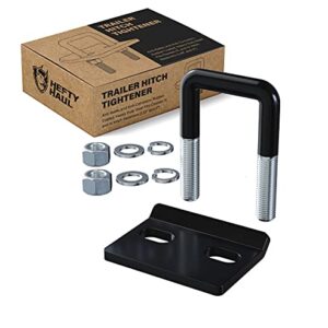 Hefty Haul Trailer Hitch Tightener for 1.25" and 2" Hitch Anti Rattle, Heavy Duty Steel, Anti Rattle Hitch Tightener 2 Inch, Trailer Hitch Accessories, Hitch Clamp, Tow Hitch Stabilizer, 1 Pack