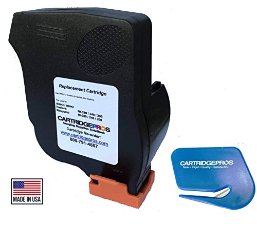 Made in USA Cartridge Pros Red Ink Cartridge ISINK2 for Neopost IS200, IS240 and IS280 Postage Machines. + CP Letter Opener