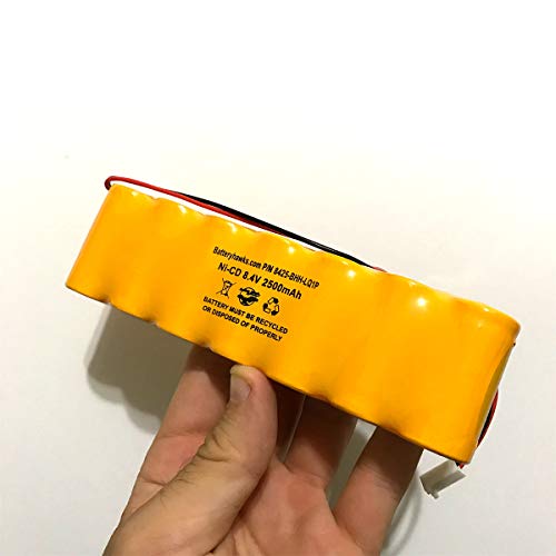 (2 Pack) Dual-Lite 93011385 Hubbell Battery Exit Sign Emergency Light Ni-CD Battery Pack Replacement 8.4v 2500mah