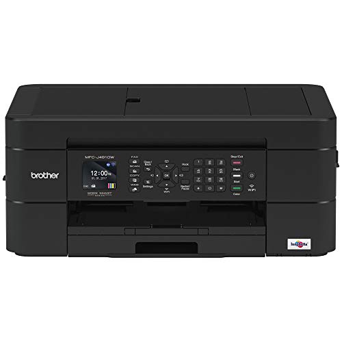 Brother Wireless All-in-One Inkjet Printer, MFC-J491DW, Multi-Function Color Printer, Duplex Printing, Mobile Printing,Amazon Dash Replenishment Enabled (Renewed)