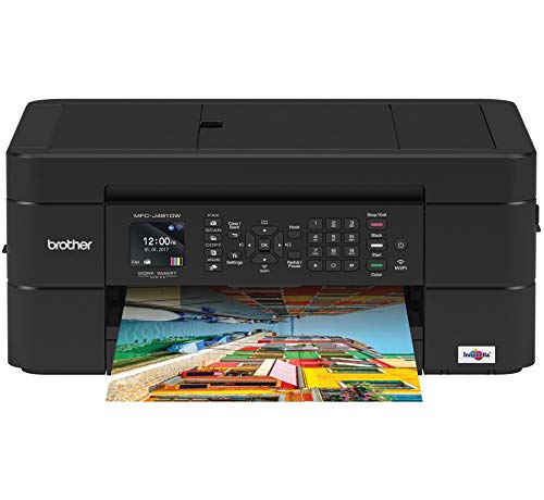 Brother Wireless All-in-One Inkjet Printer, MFC-J491DW, Multi-Function Color Printer, Duplex Printing, Mobile Printing,Amazon Dash Replenishment Enabled (Renewed)