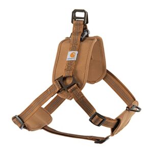 carhartt nylon duck training dog harness, carhartt brown, medium