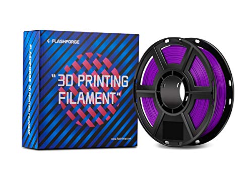 FLASHFORGE D-Series PLA 3D Printer Filament, 1.75mm (Purple), 0.5kg Spool (1.1lbs), Guaranteed Fresh, Dimensional Accuracy +/- 0.02mm, Tangle-Free, Fits Most FDM Printers [Risk-Free]