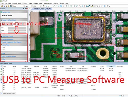 HAYEAR Full HD 34MP 2K 1080P HDMI USB Industrial Electronic Digital Video Microscope Camera for Phone CPU PCB Repair