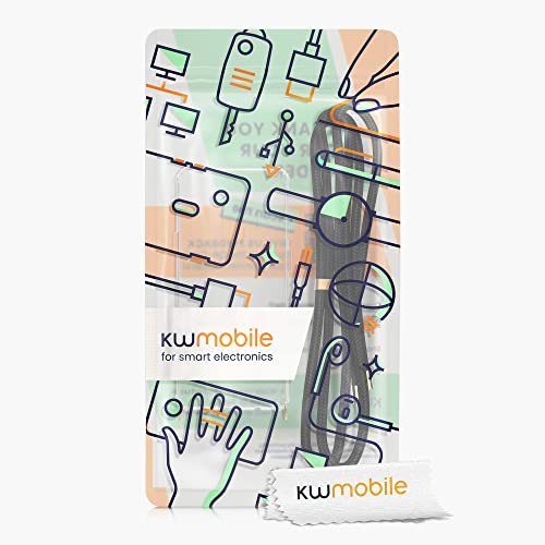 kwmobile Crossbody Case Compatible with Samsung Galaxy S9 Case - Clear TPU Phone Cover w/Lanyard Cord Strap - Transparent/Black