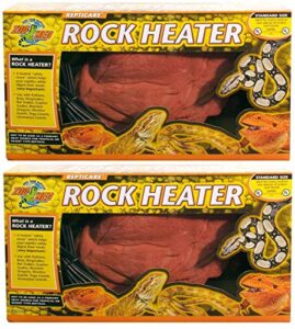 zoo med 2 pack of repticare rock heaters, mini, 5 watt