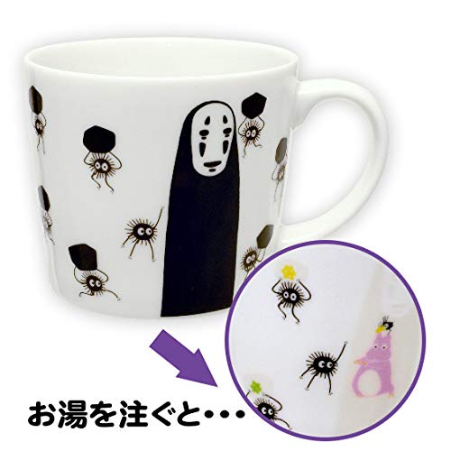 Studio Ghibli via Bluefin Benelic Spirited Away Mysterious Color Changing Teacup Mug with No Face and Soots White, Approx. 3"